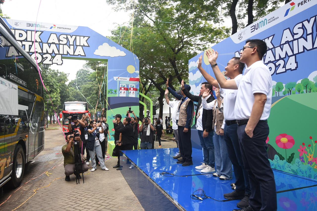 Pertamina Lepas 86 Unit Bus di Program Mudik Asyik Bersama Pertamina ...